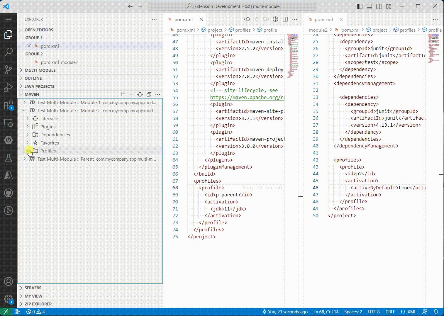 Java On Vs Code 更新 2023年4月：maven Profile的支持，调试体验的优化，java Project