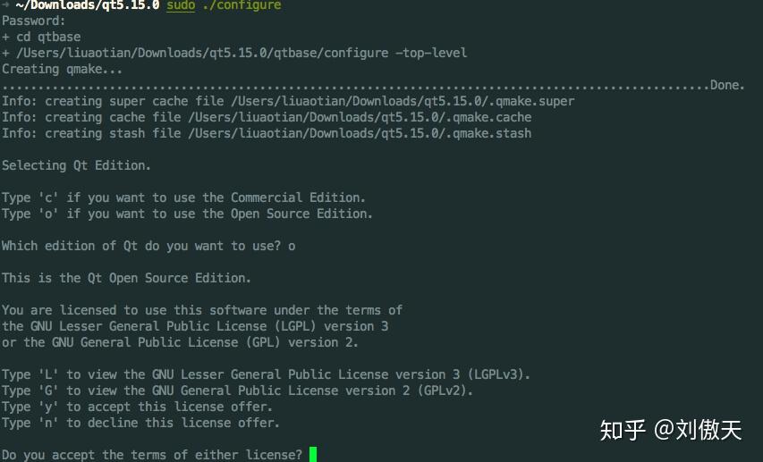 [Qt] Mac平台安装最新版qt的方法（源码编译） - 刘傲天 - 知乎