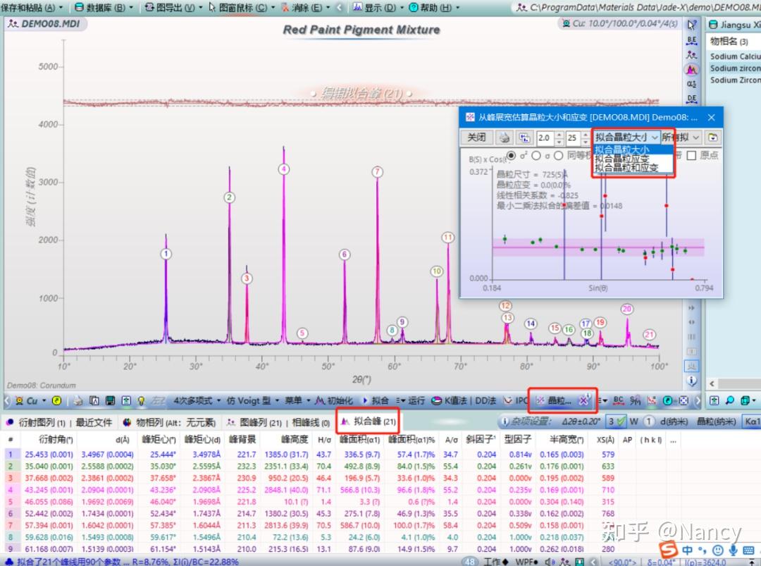 正版 JADE pro 8.7 软件分析处理XRD数据 干货问答 - 知乎