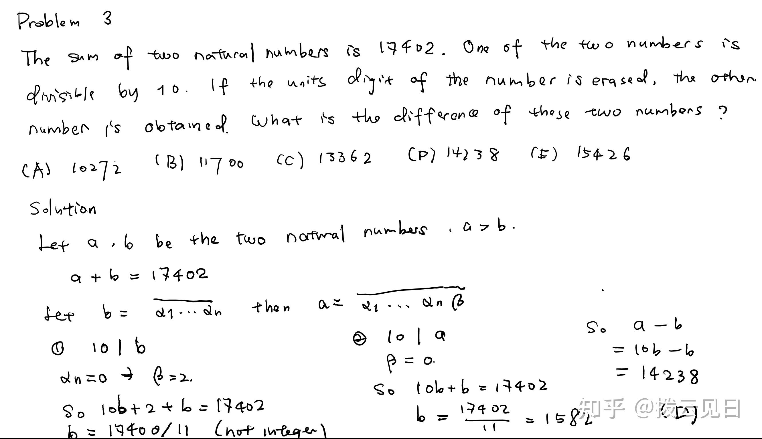 AMC 12A 试题及答案分享 - 知乎