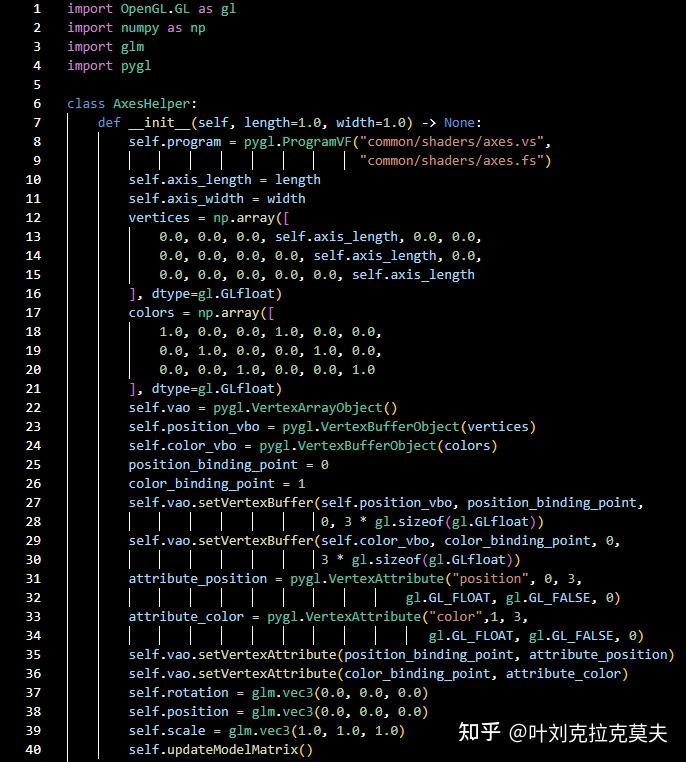 用Python和OpenGL探索数据可视化（三维篇）- 创建三维坐标轴类和立方体类 - 知乎