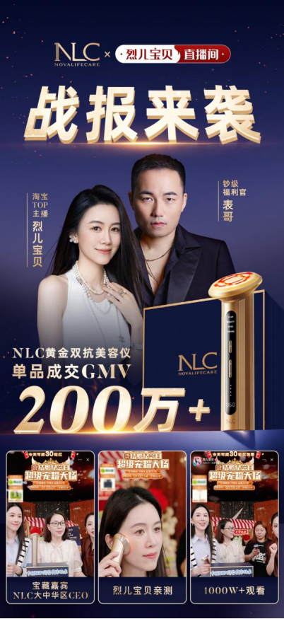 NLC黄金双抗美容仪荣登天猫双榜单TOP1 - 知乎