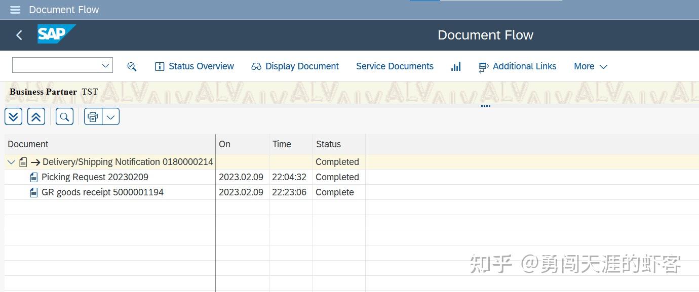 SAP MM内向交货单的凭证流 - 知乎