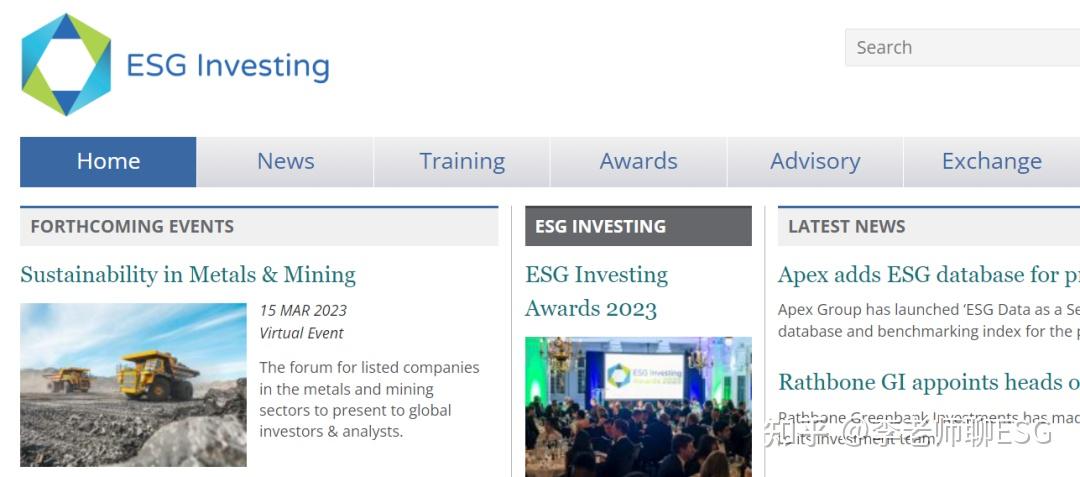 ESG干货：ESG学习网站汇总 - 知乎