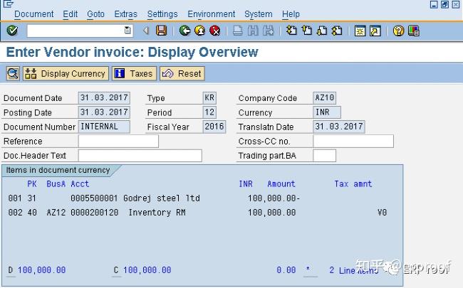 SAP FI课程 6.3 供应商预付款流程 - 知乎