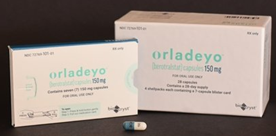 FDA批准BioCryst的Orladeyo-首个预防遗传性血管性水肿的口服药 - 知乎