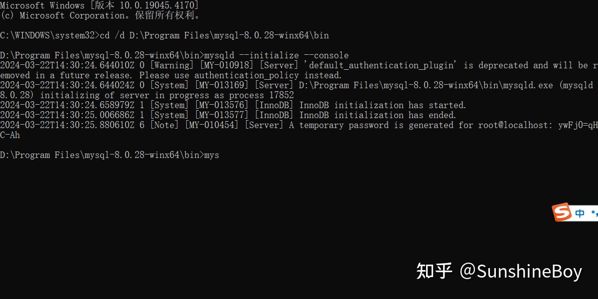 mysql-8.0.28-winx64.zip 配置步骤 - 知乎