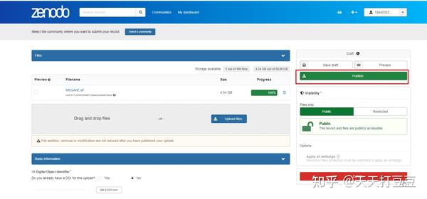 科研数据库Zenodo的使用 - 知乎