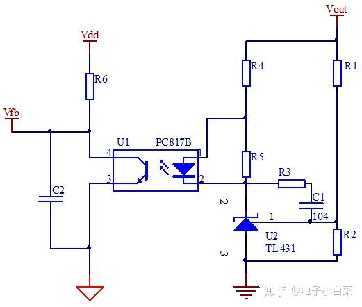 开关电源中TL431与PC817构成反馈的电路分析？ - 知乎