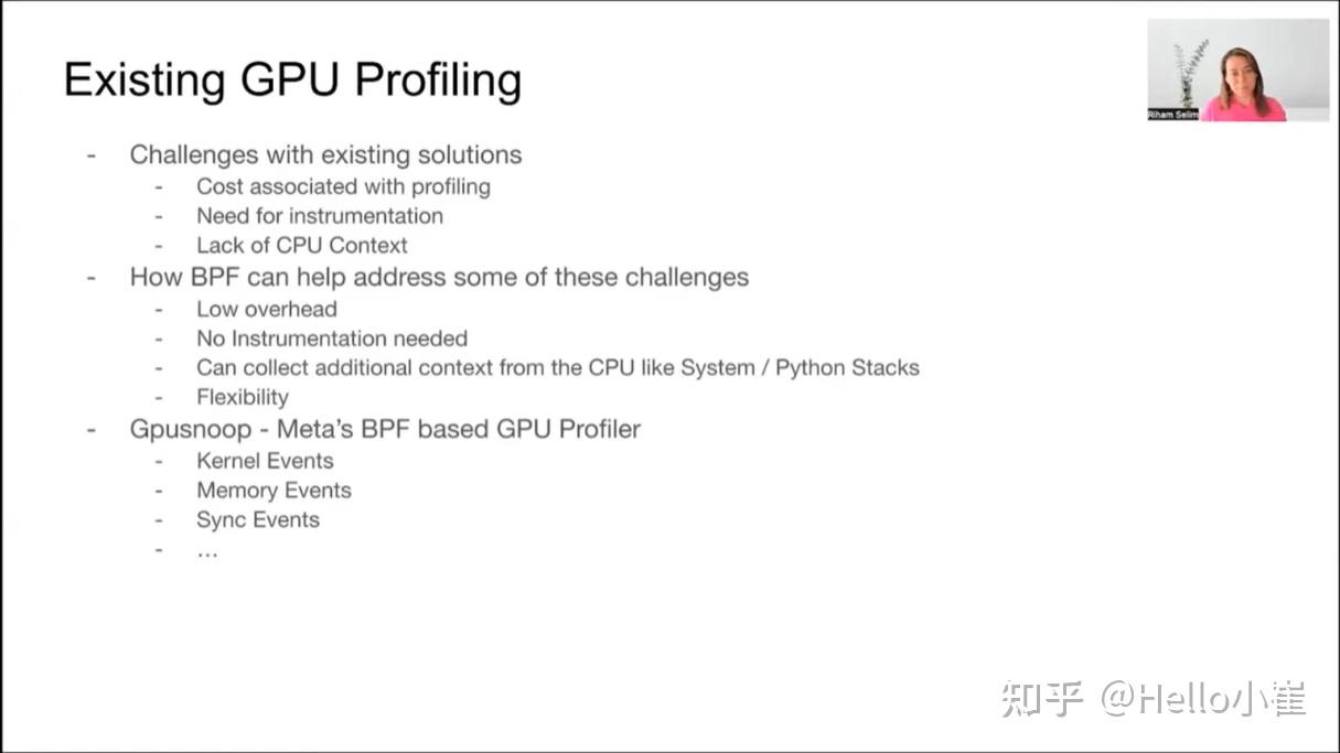 《GPU profiling with eBPF at Meta》分享 - 知乎