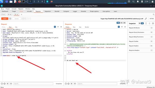 Buuctf web题 [GXYCTF2019]BabySQli WP - 知乎