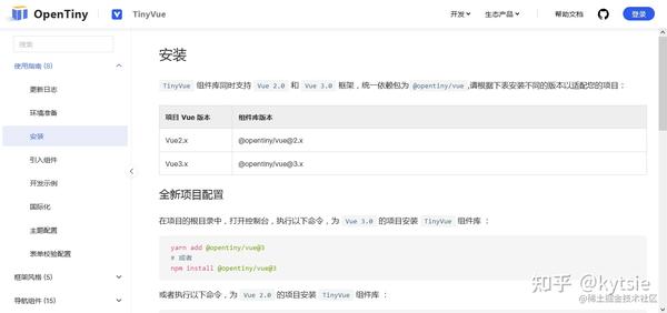 推荐一下华为的vue组件库——tinyvue 知乎