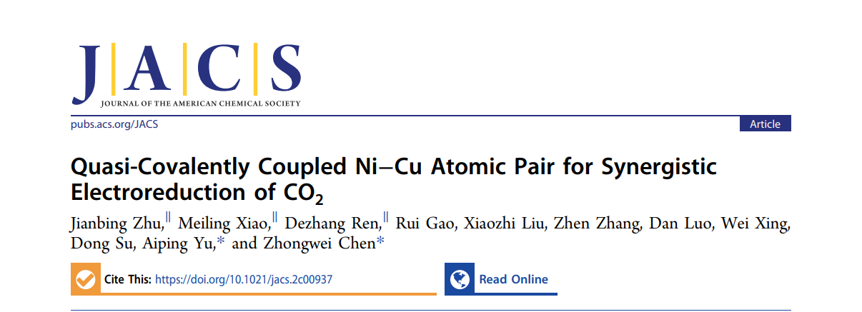 Ni-Cu双原子催化CO2RR（DFT筛选+实验验证+DFT分析） - 知乎