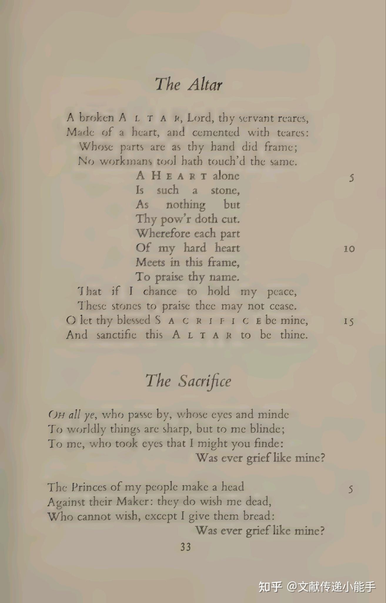 乔治·赫伯特诗选,英文版,Selected poems of George Herbert by Herbert, George.pdf - 知乎