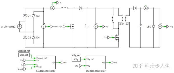 PLECS 应用示例（81）：两级LED驱动器（Two Stage LED Driver） - 知乎
