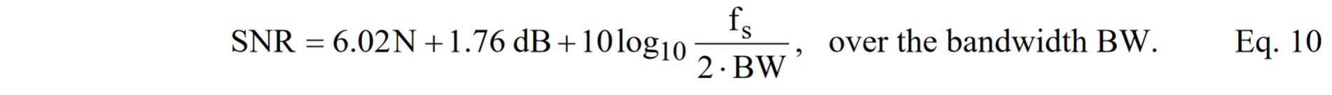 SNR = 6.02N + 1.76dB - 知乎