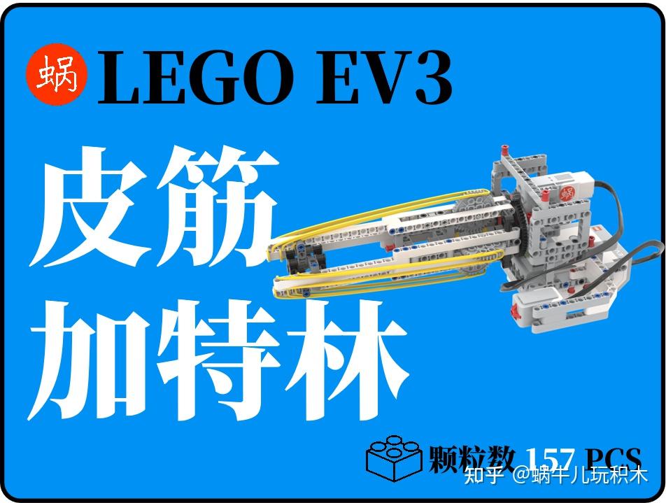 跟蜗学乐高EV3｜皮筋加特林，旋转发射的设计技巧 - 知乎