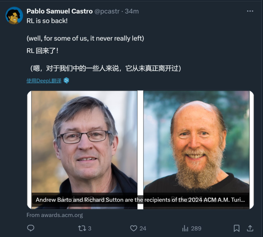 刚刚，2024图灵奖颁给了强化学习之父Richard Sutton与导师Andrew Barto - 知乎