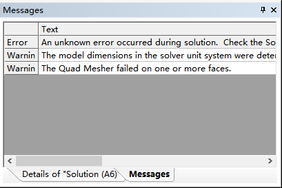 Ansys中错误：An unknown error occurred during solution - 知乎