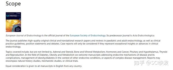 SCI期刊分析：内分泌学与代谢JCR1区，升为TOP期刊，无版面费 - 知乎