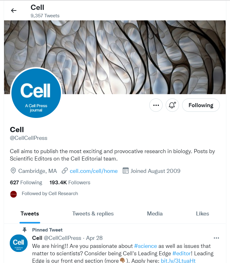 如何利用Twitter有效推广学术期刊？ - 知乎