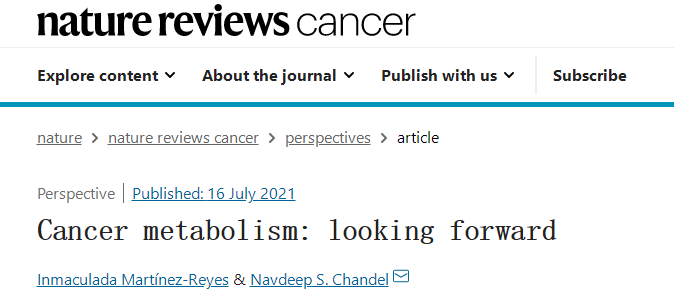 文献分享丨Nat Rev Cancer肿瘤代谢：展望未来 - 知乎