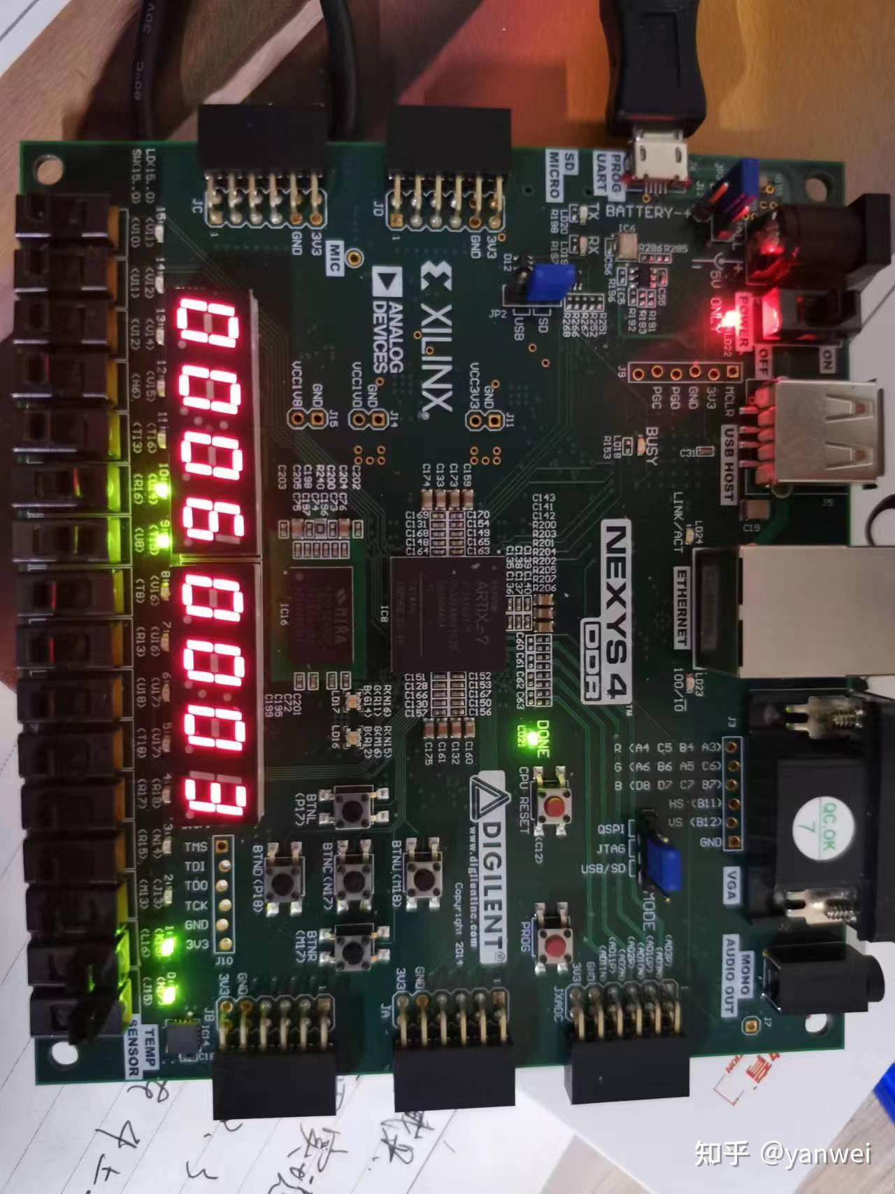 nexys4 ddr 加法器 数码显示 - 知乎