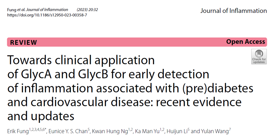 最新综述丨J Inflamm糖尿病和心血管疾病早筛 - 知乎