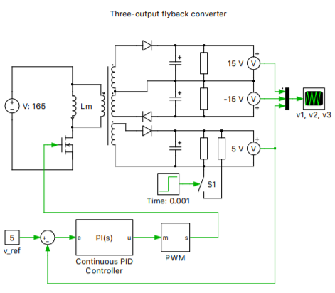 PLECS 应用范例（31）：带模拟控制的反激变换器（Flyback Converter with Analog Controls） - 知乎