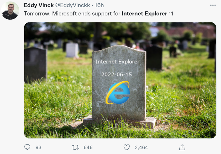 时隔27年，微软IE浏览器正式退出历史舞台 - 知乎