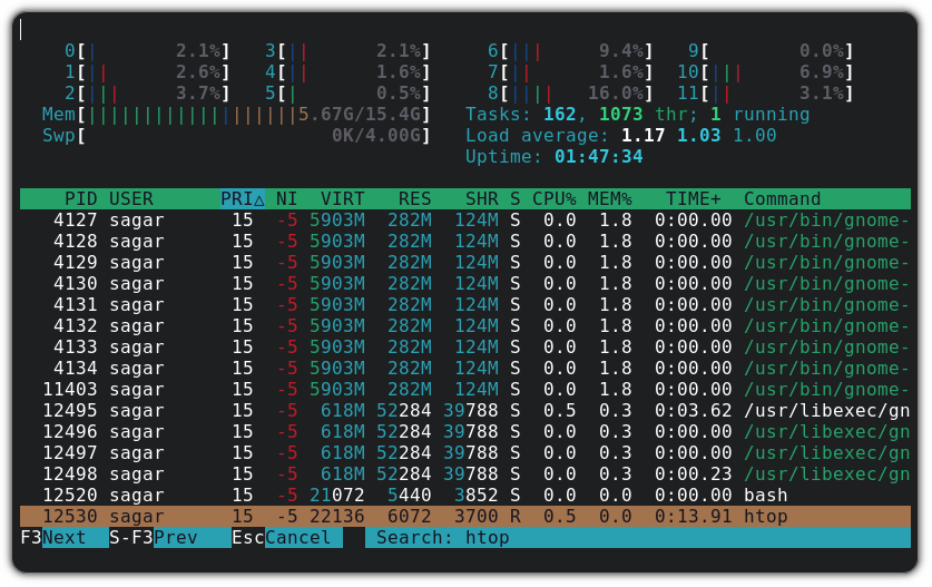 如何在 Linux 中安装和使用 htop | Linux 中国 - 知乎
