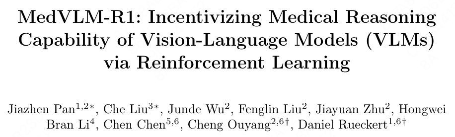 VLM推理模型详细解读（11）：MedVLM-R1 - 知乎