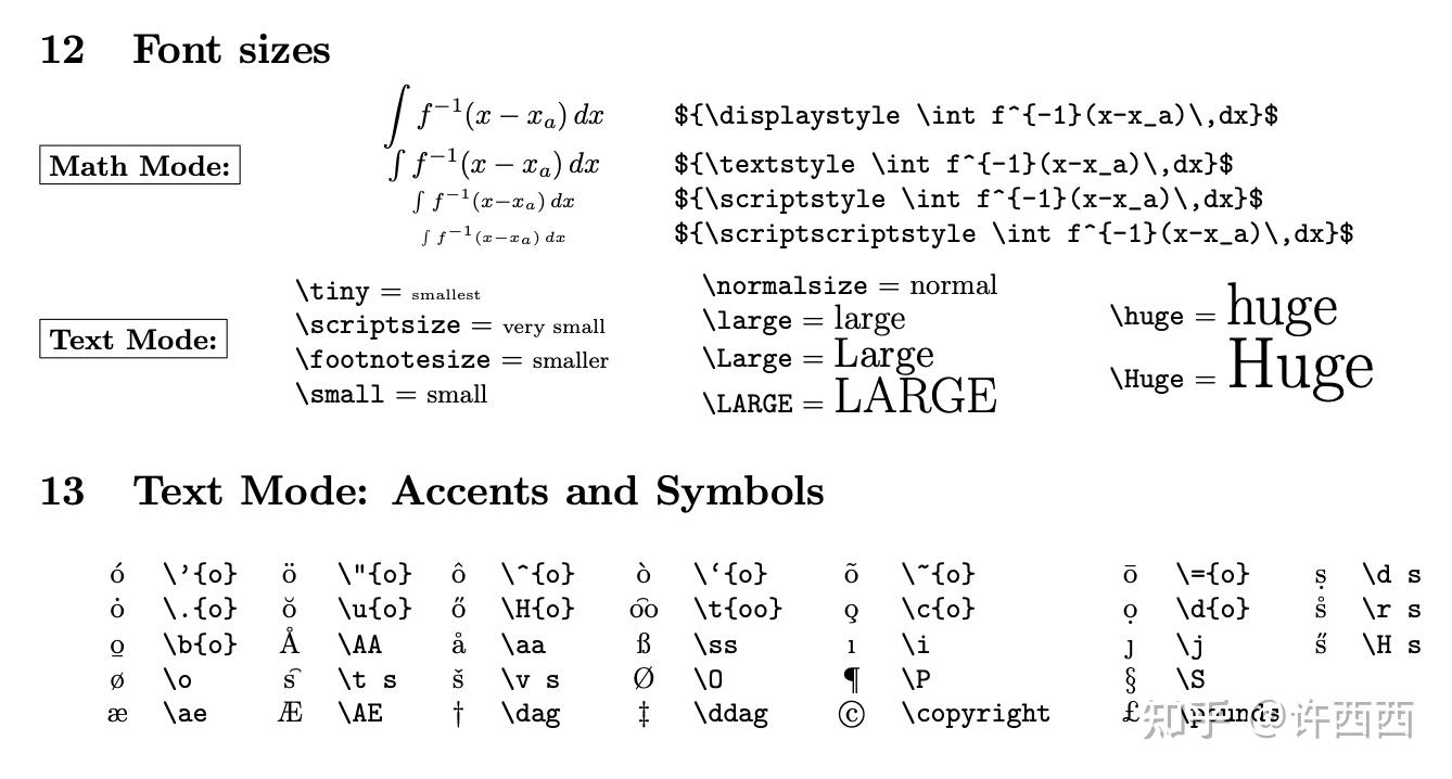 latex常用符号 - 知乎