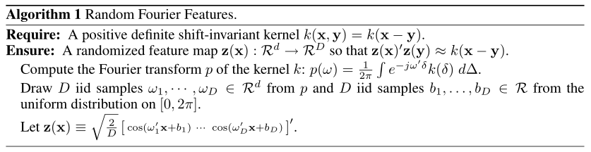 随机傅里叶特征方法简述(Random Fourier Features, RFF) - 知乎